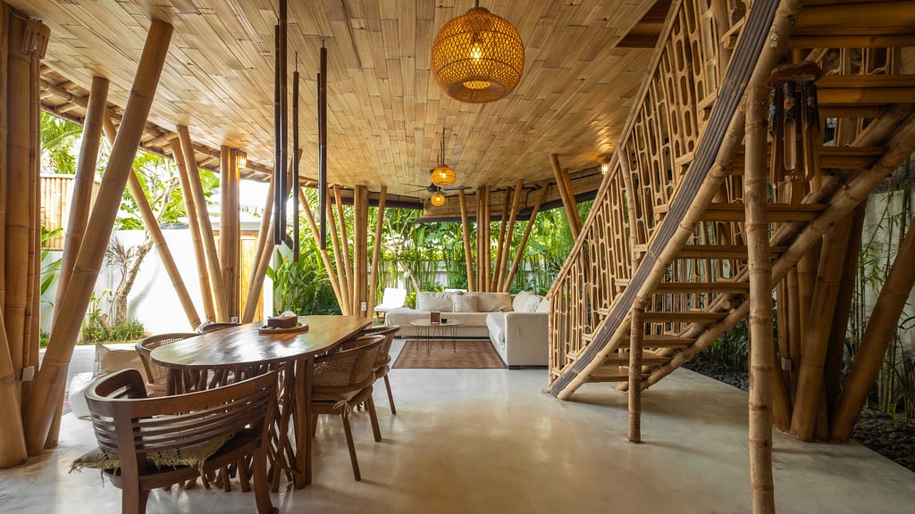 Villa Bamboo Pring Sewu in Pererenan, Bali (2 bedrooms) - Best Price & Reviews!