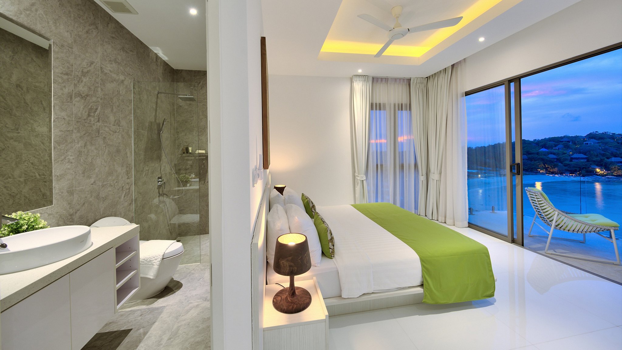 Samrong Beach Villa in Plai Laem beach, Koh Samui - 5 bedrooms